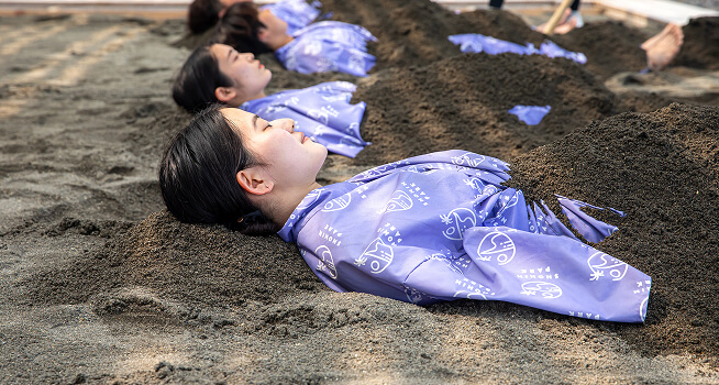 Beppu Beach Sand Bath (Sand SPA)｜SHONIN PARK